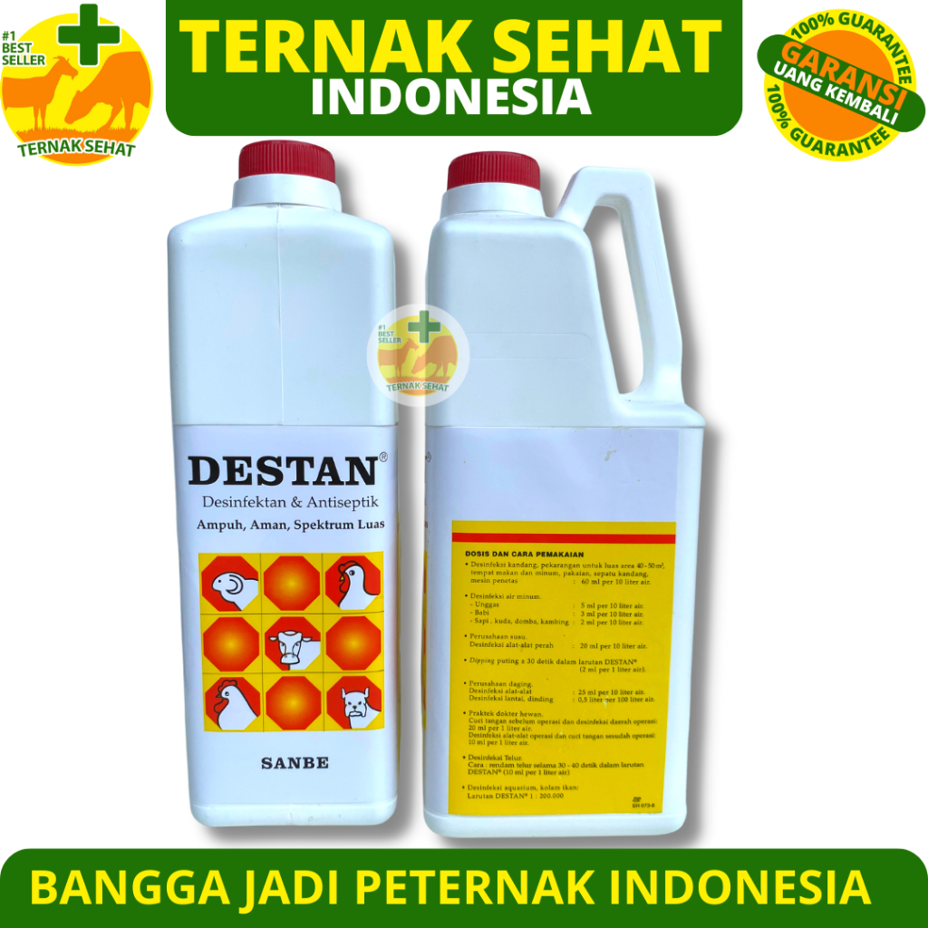 Jual DESTAN 1 LITER SANBE - Desinfektan Untuk Peternakan, Laboratorium ...