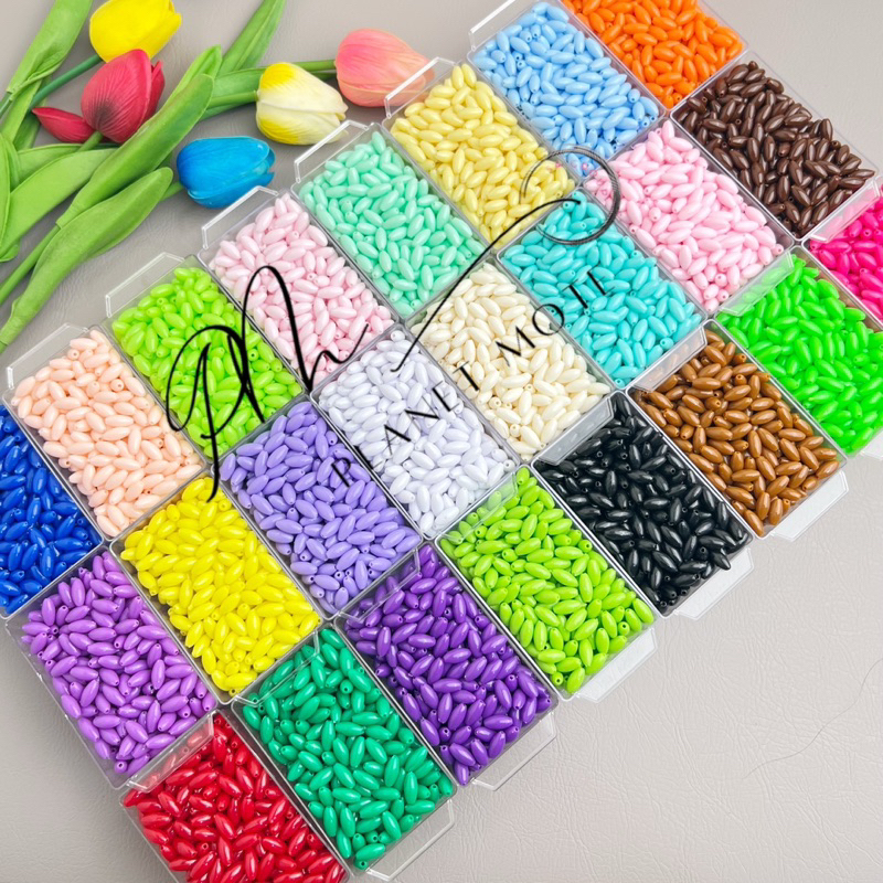 Jual Manik Mote Padi 6 X 12mm (15gr) | Shopee Indonesia