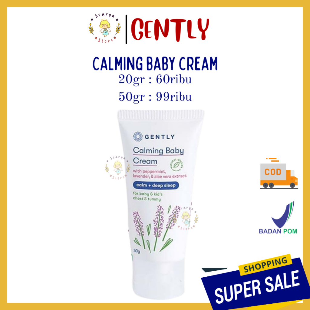Jual 50 gram Gently Calming Baby Cream | Krim Penghangat dan Pereda ...