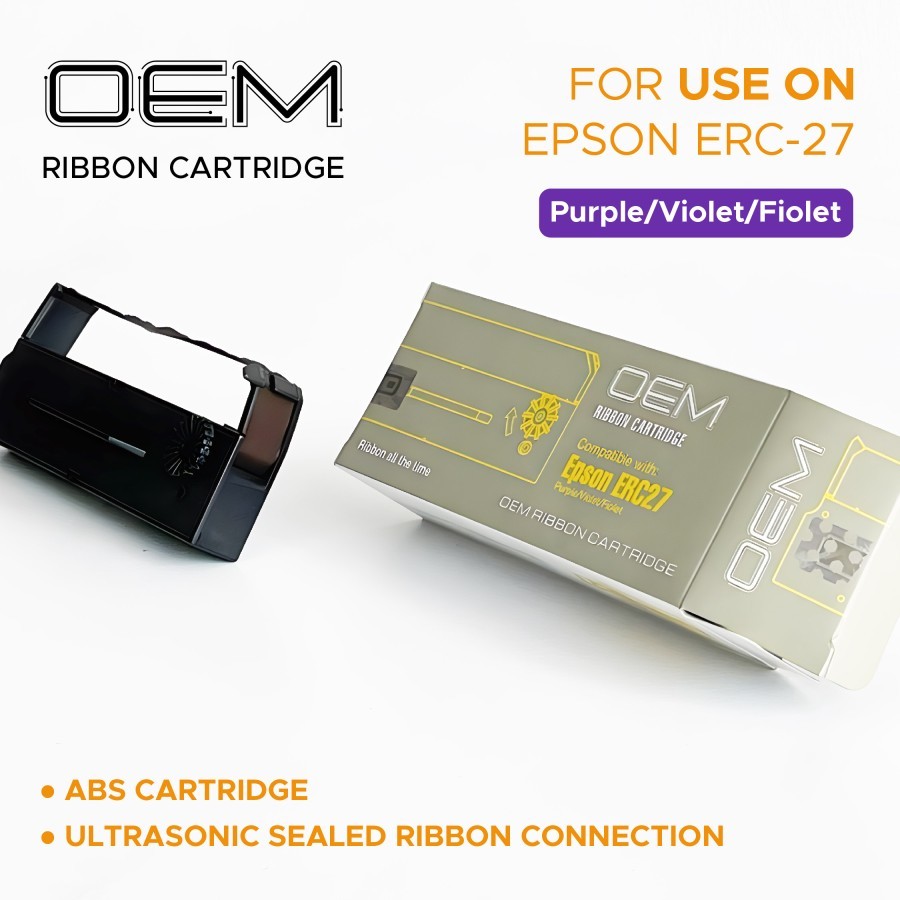 Jual OEM RIBBON CARTRIDGE PITA PRINTER KASIR ERC-27 (PURPLE) | Shopee ...