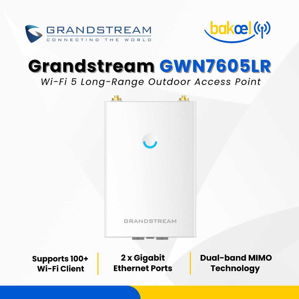 Jual Grandstream GWN7605LR | Wi-Fi 5 Long-Range Outdoor Access Point ...