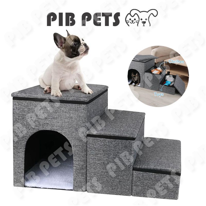 Jual 3-IN-1 Tangga Kucing Anjing Pet Stairs & Rumah Kucing Kandang ...
