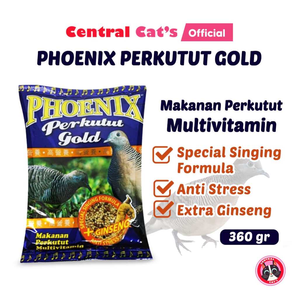 Jual Phoenix Perkutut Gold Makanan Burung Perkutut 360 gr | Shopee ...