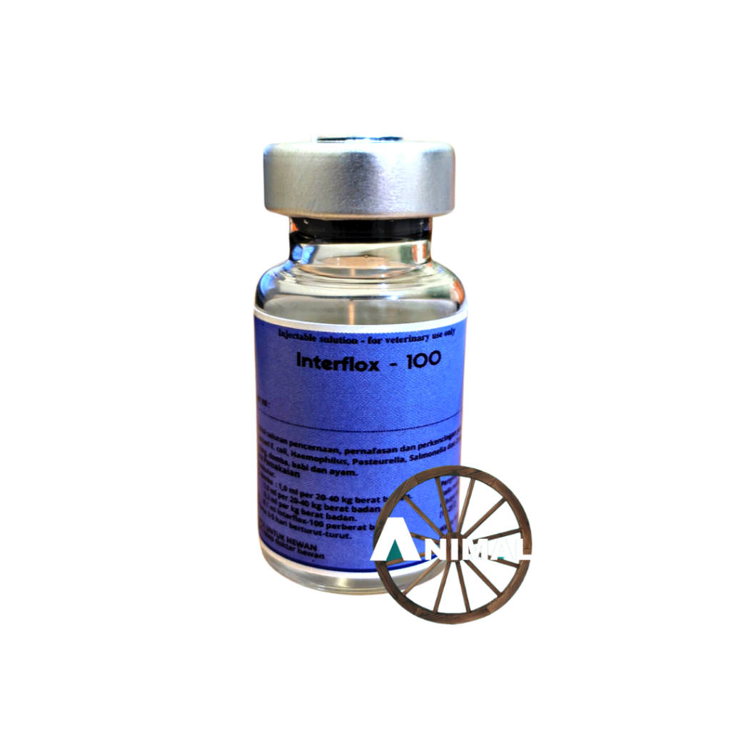 Jual Interflox-100 INJECT 20 ML Obat Pencernaan Flu Pernafasan Hewan ...