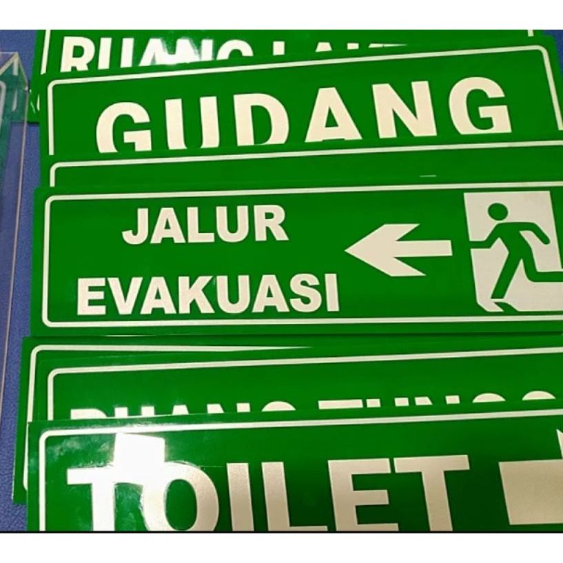 Jual Akrilik papan nama acrylic sign label papan ruangan 10 x 30_CUSTOM ...