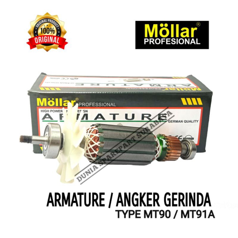 Jual MOLLAR Armature Mesin Gerinda Maktec MT90 / MT91A / Angker Dinamo Gurinda Maktec MT 90 / MT ...