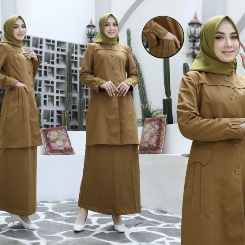 Jual Seragam Princessfa Pemda Sedang wanita Rok A, Baju Dinas Pemda Wanita, Seragam ASN,PNS,GURU ...