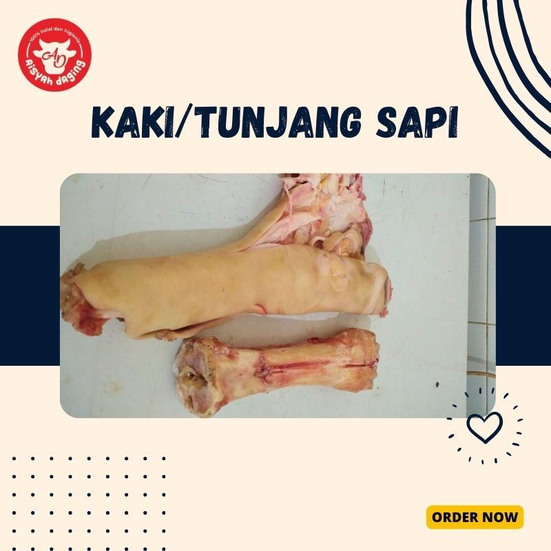 Jual Kaki Sapi filet Utuh/Tunjang Sapil | Aisyah Daging | Shopee Indonesia