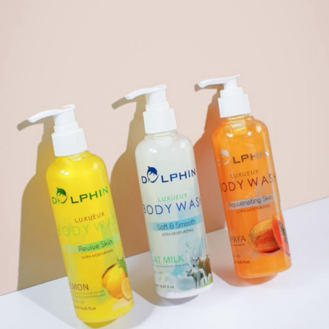 Jual Body wash dolphin sabun cair pemutih 250ml | Shopee Indonesia