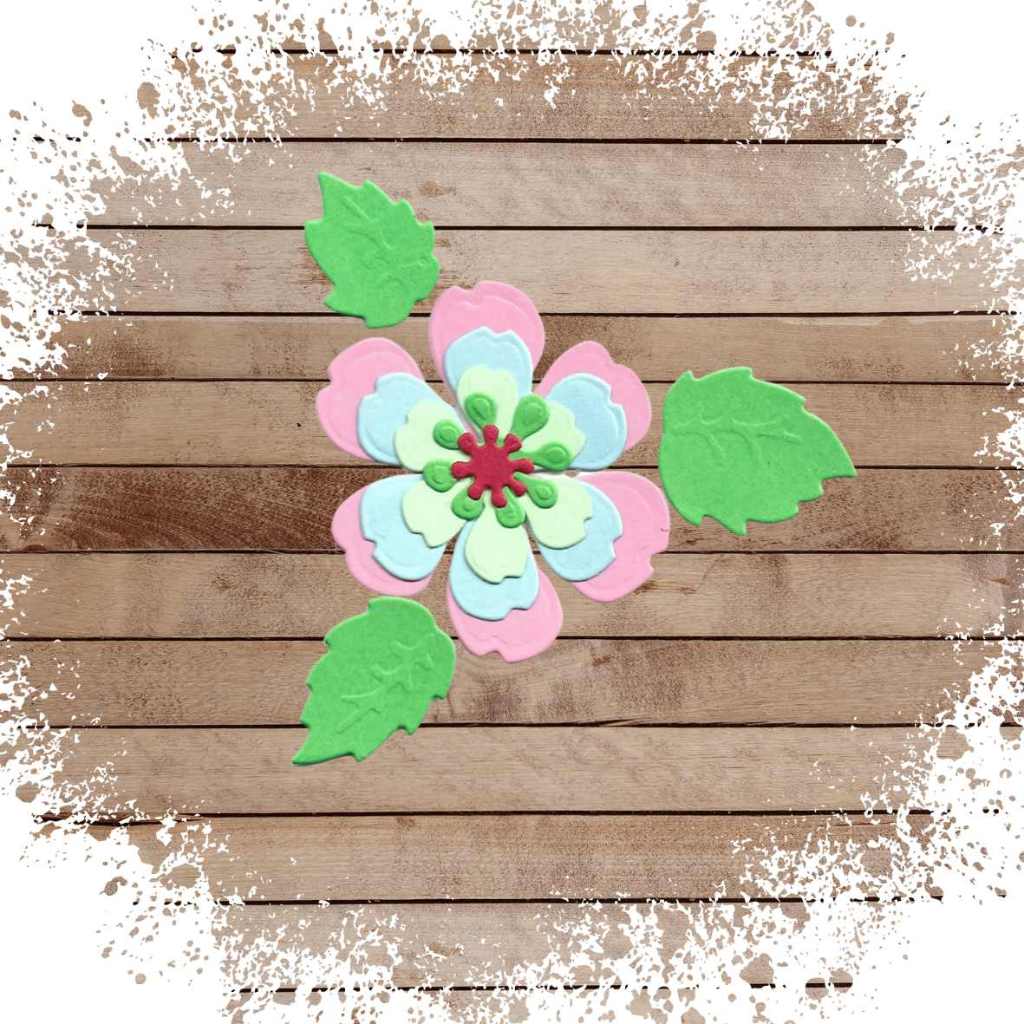 Jual Bentuk Bunga #100A Papercut Paper craft Kerajinan kertas Scrapbook ...