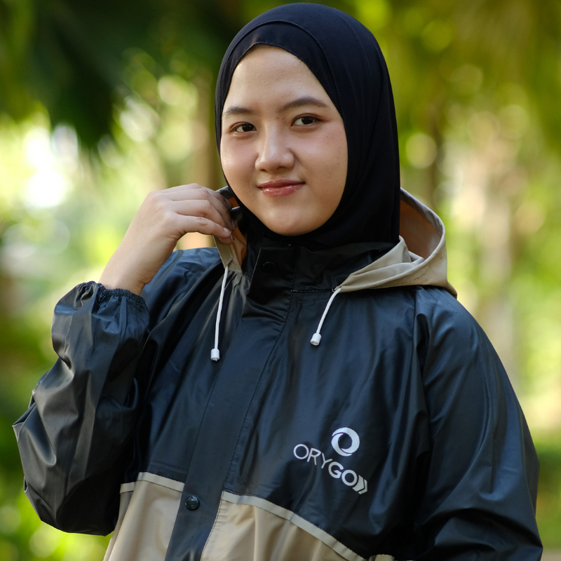 Jual JAS HUJAN, RAINCOAT Pria Wanita Terbaru By ORYGO Anti Rembes Original Hitam Mocca | Shopee ...