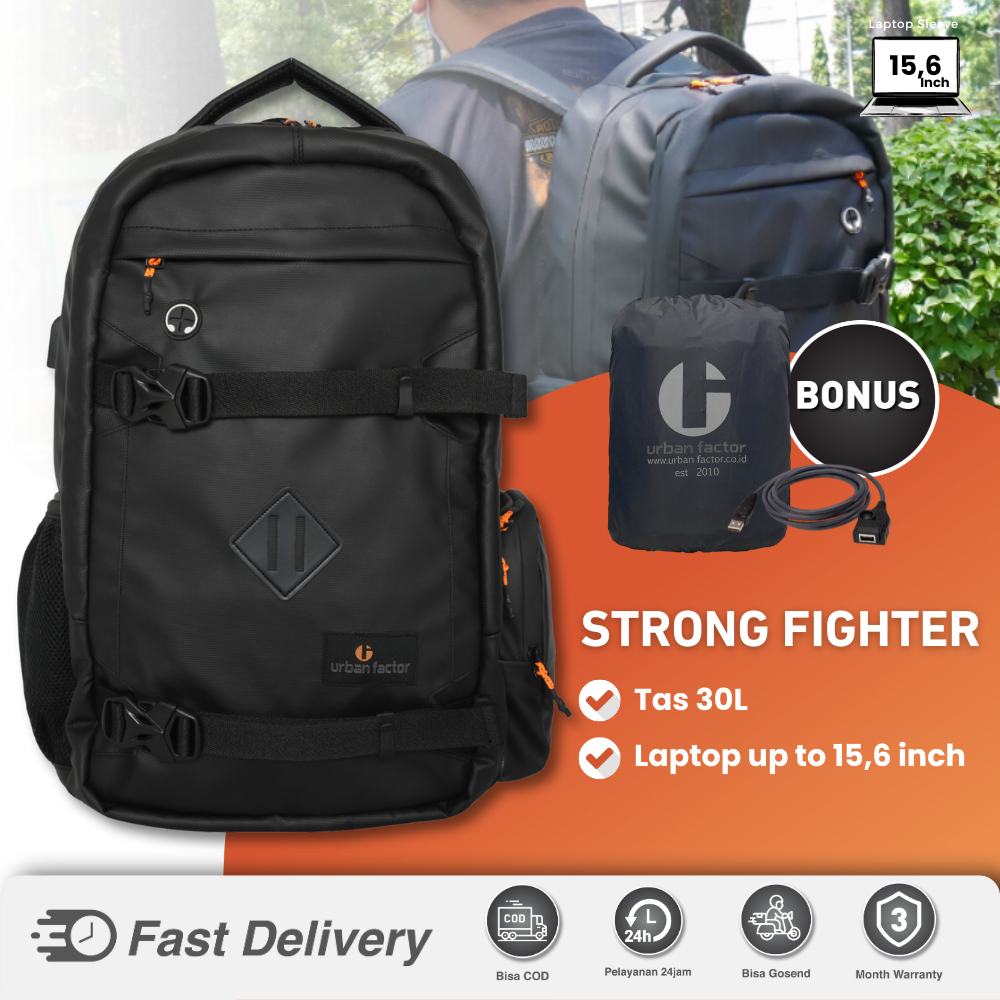 Jual Tas ransel Backpack urban factor - Strong Fighter| Tas laptop ...
