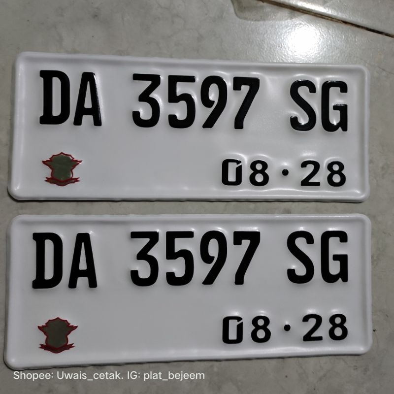 Jual PLAT VARIASI ANGKA TERBARU roda 2 (SEPASANG) | Shopee Indonesia