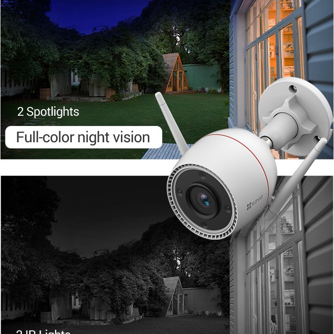 Jual ip cam 2 mp h3 c EZVIZ H3C 2MP Full Color Smart Wifi CCTV IP Camera Wireless Outdoor ipcam ...