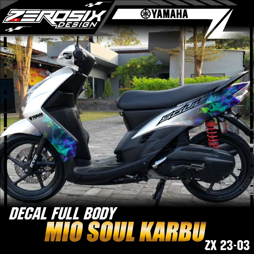 Jual Stiker Mio Soul Karbu Fullbody - Decal Sticker Full Body Mio Soul ...