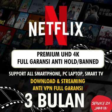 Jual NETFLXX PREMIUM-FULL GARANSI ULTRA HD 4K-BEST SELLER 100% AMAN | Shopee Indonesia
