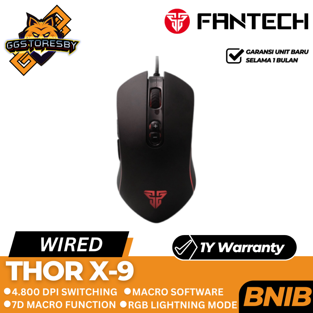 Jual FANTECH THOR X9 Gaming Mouse | Shopee Indonesia