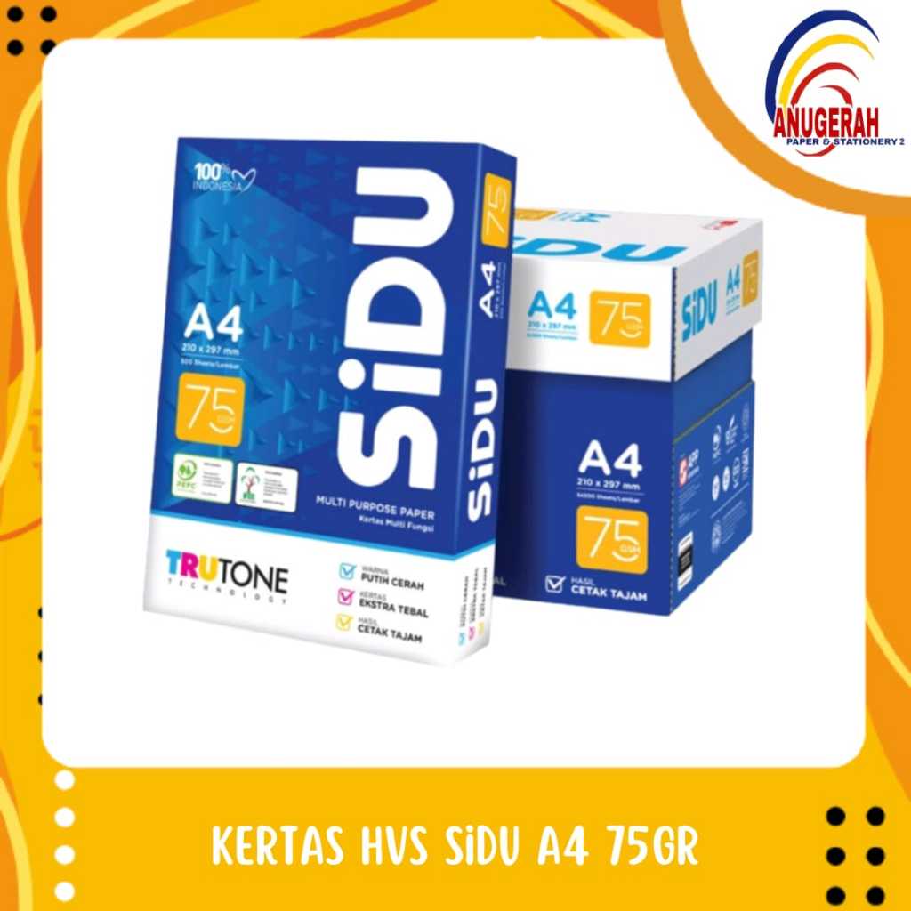 Jual KERTAS HVS SINAR DUNIA A4 75 GRAM (RIM) | Shopee Indonesia