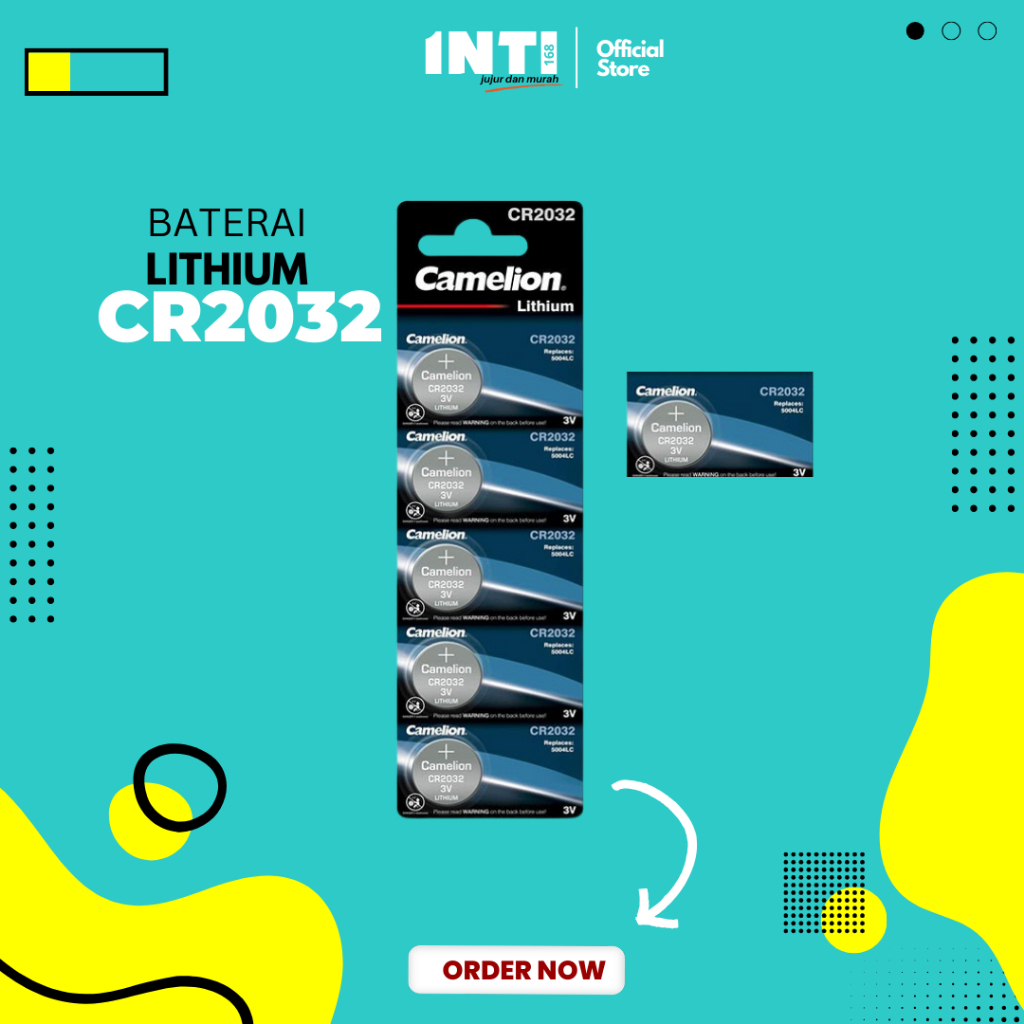 Jual Camelion Baterai Lithium CR2032 BP1 | Shopee Indonesia