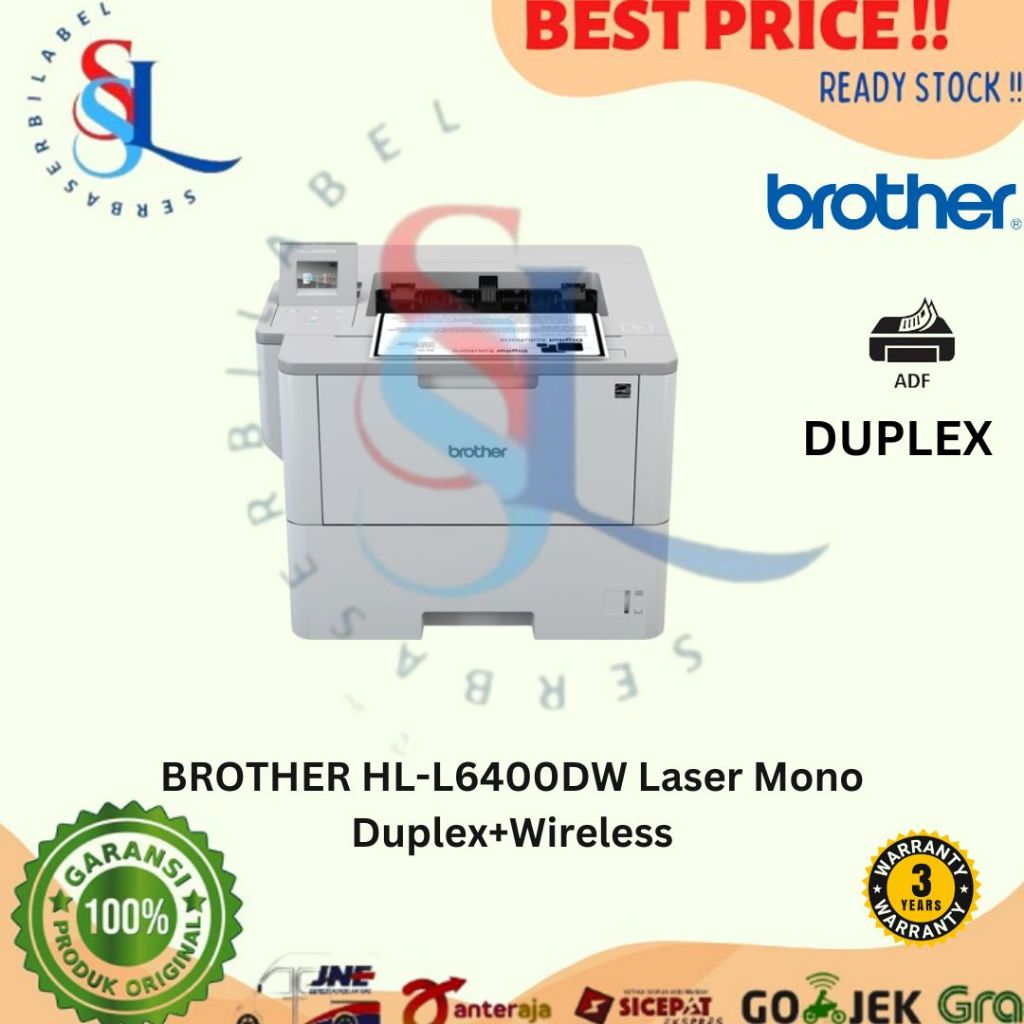 Jual BROTHER HL-L6400DW Laser Mono [Duplex + WiFi] L6400 DW | Shopee ...
