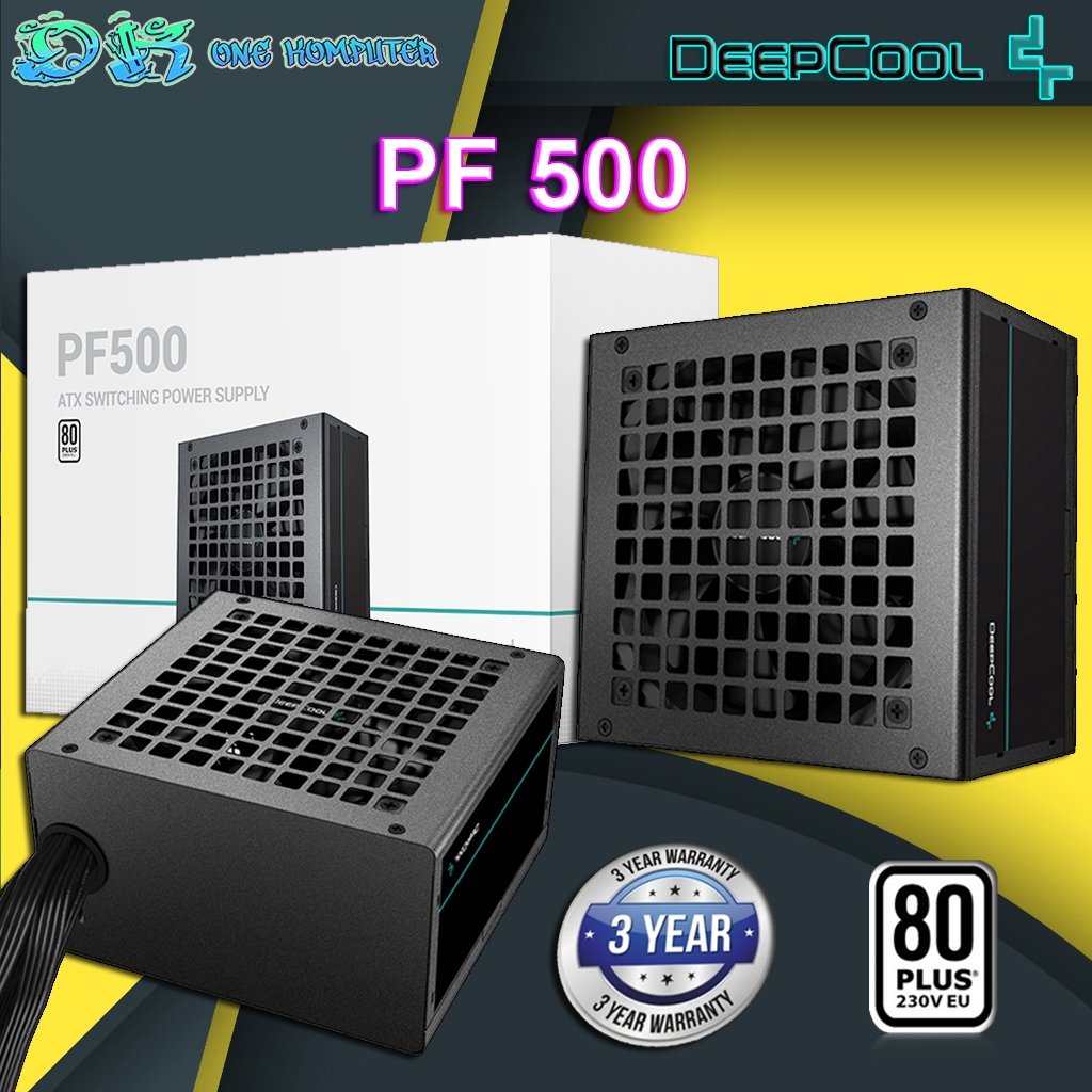 Jual Power Supply Deep Cool PF500 500Watt 80Plus Pure All Flat Cable ...