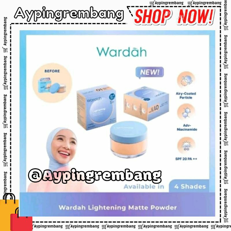 Jual Wardah Lightening Matte Powder 20g | Shopee Indonesia