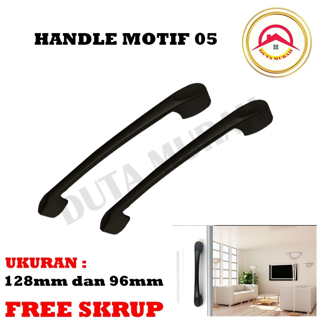 Jual Handle lemari Hitam Motif 05 Black Tarikan Minimalis Modern Gagang ...