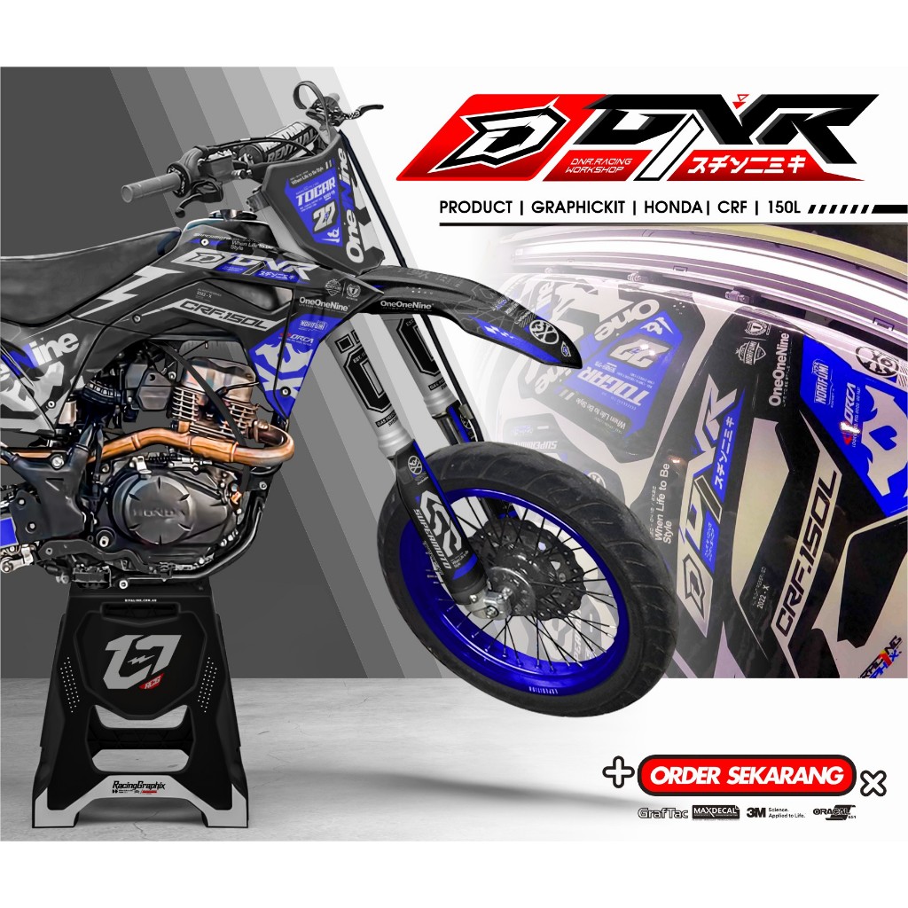 Jual DNRRACING BLACK GENK SERIES !!! Custom Decals KLX, DTX , WR, CRF ...