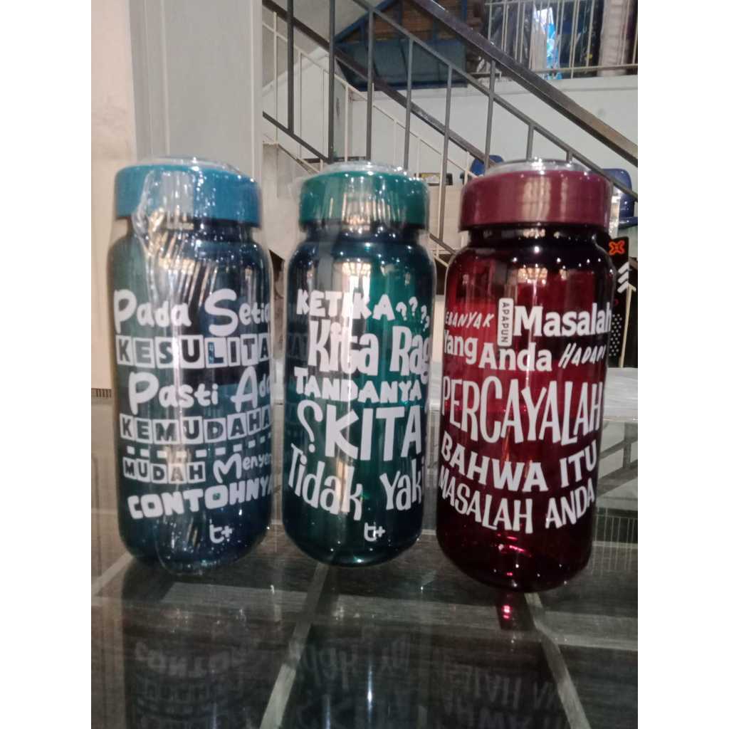 Jual TECHNOPLAST Quotes Sport Bottle / Botol Minum Kata-Kata Kreatif ...