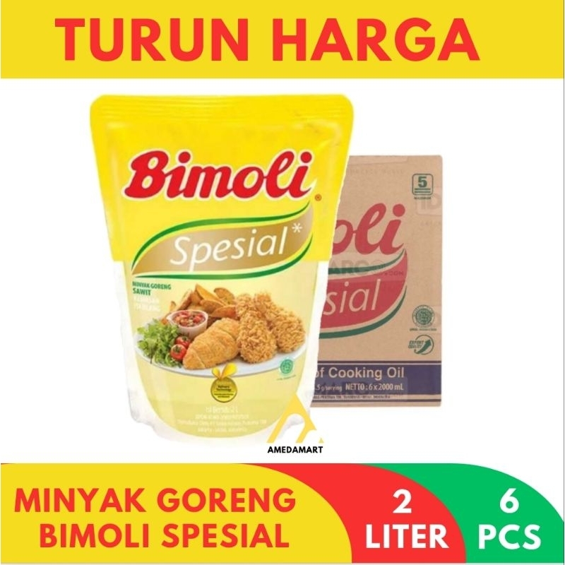 Jual Bimoli Spesial Minyak Goreng 2 Liter Pouch 1 Dus | Shopee Indonesia