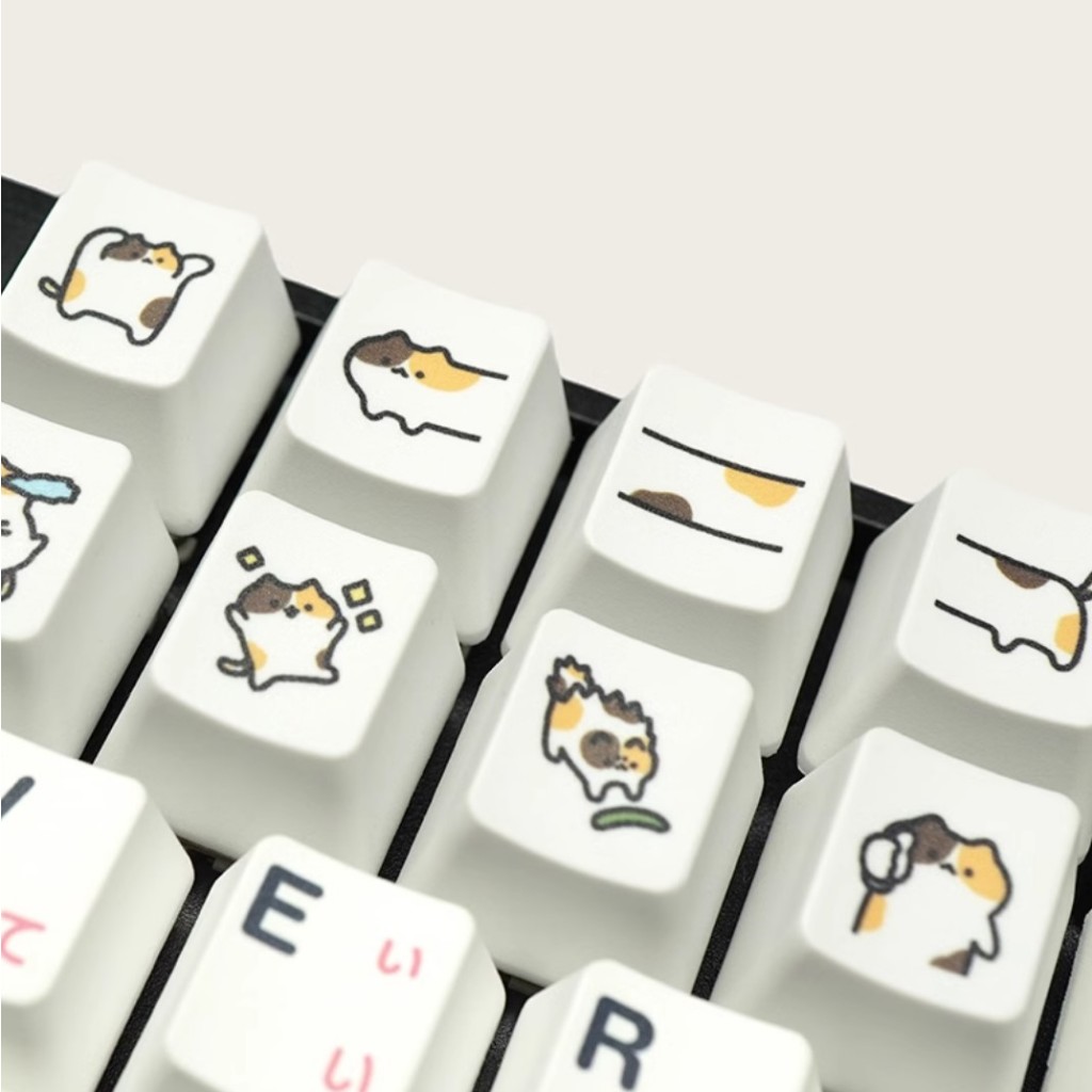 Jual Kawaii Neko Cat Keycaps Mechanical Keyboard, keycap keyboard ...