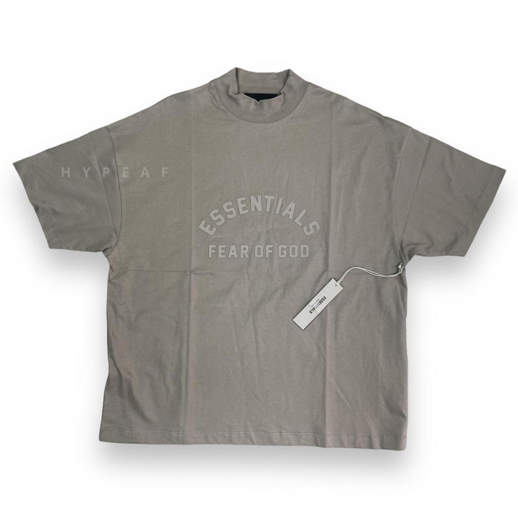 Jual FOG Fear of God Essentials SS23 Dusty Beige Tee - Curved | Shopee ...