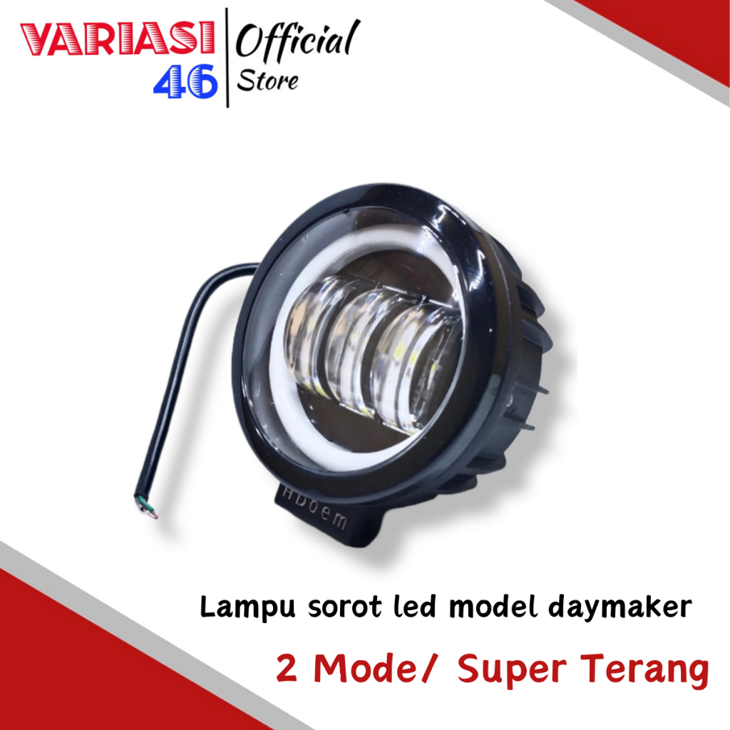 Jual LAMPU LED DAYMAKER LAMPU SOROT MODEL RETRO 2 MODE SUPER TERANG ...