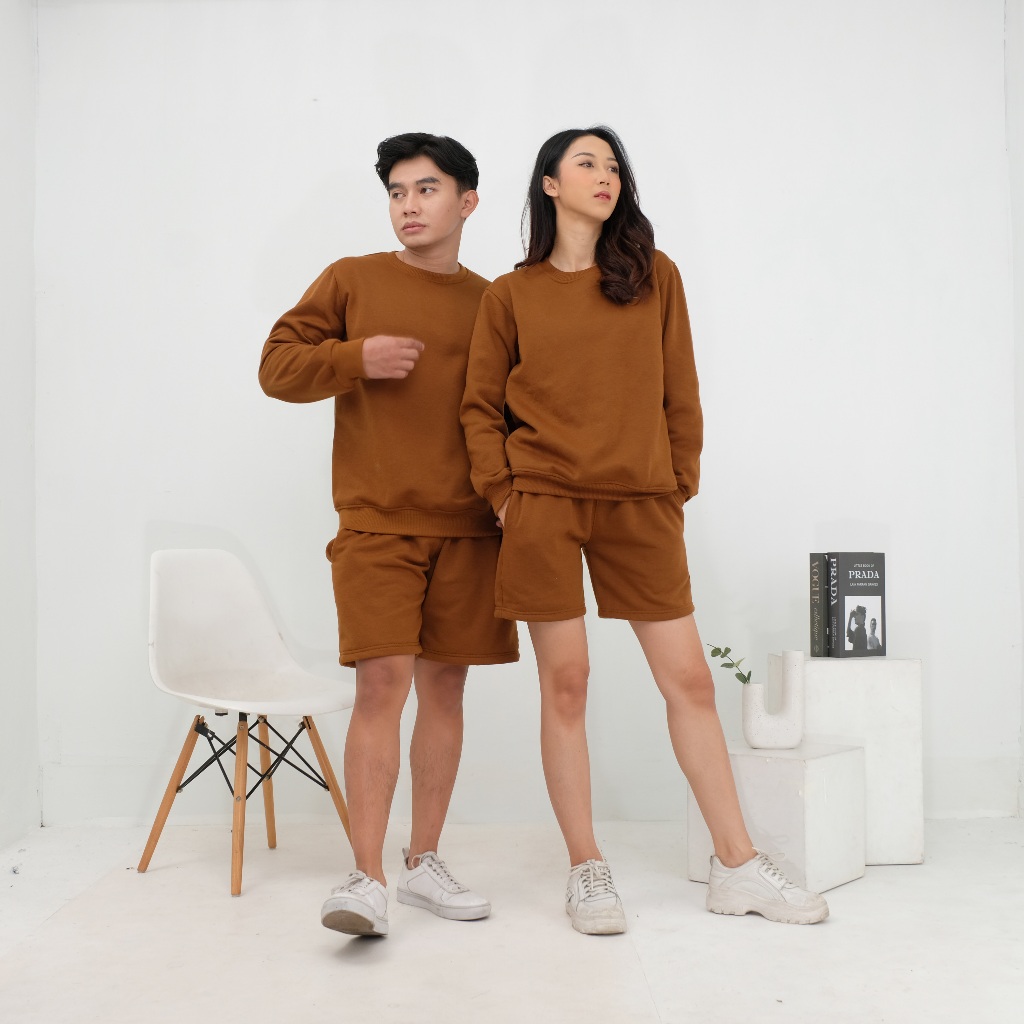 Jual ONE SET SWEATER POLOS PRIA | WANITA / UNISEX PREMIUM | Shopee ...