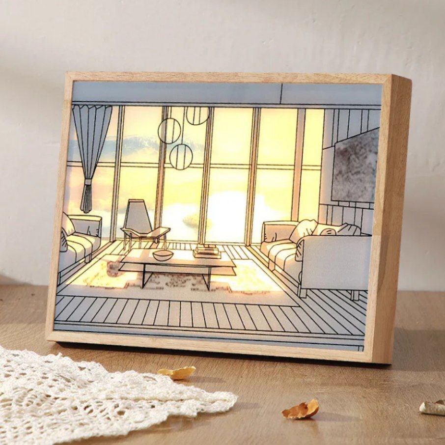 Jual Kanvas Iluminasi Lukisan lampu LED kreatif | Shopee Indonesia