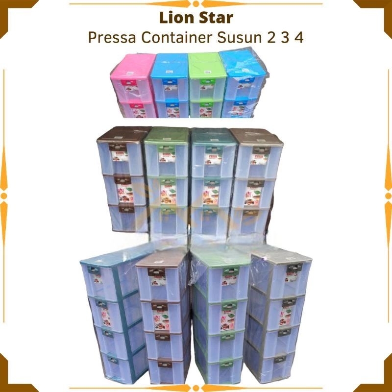 Jual LION STAR - RAK LACI CD DVD MINI CONTAINER SUSUN 2 3 4 SUSUN ...