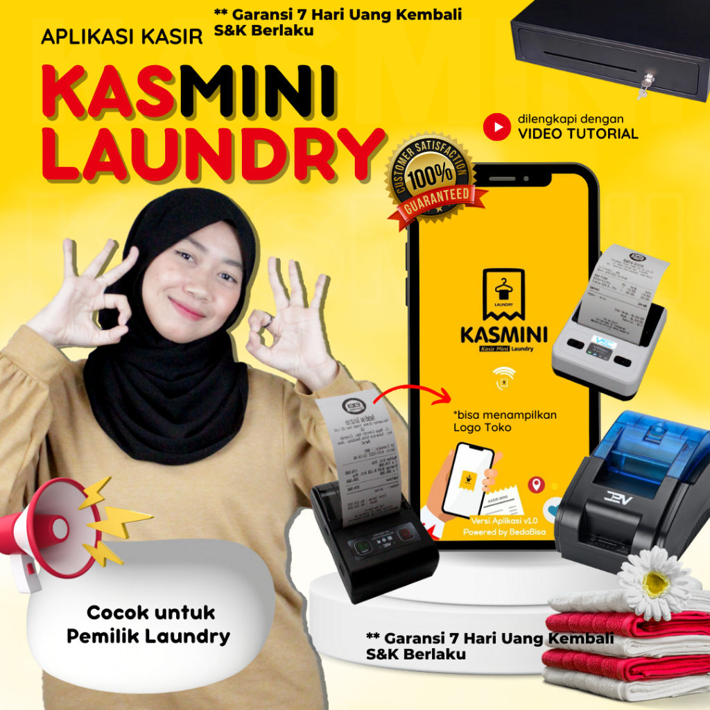 Jual Aplikasi Kasir Android Pencetak Struk Laundry - KASMINI LAUNDRY ...
