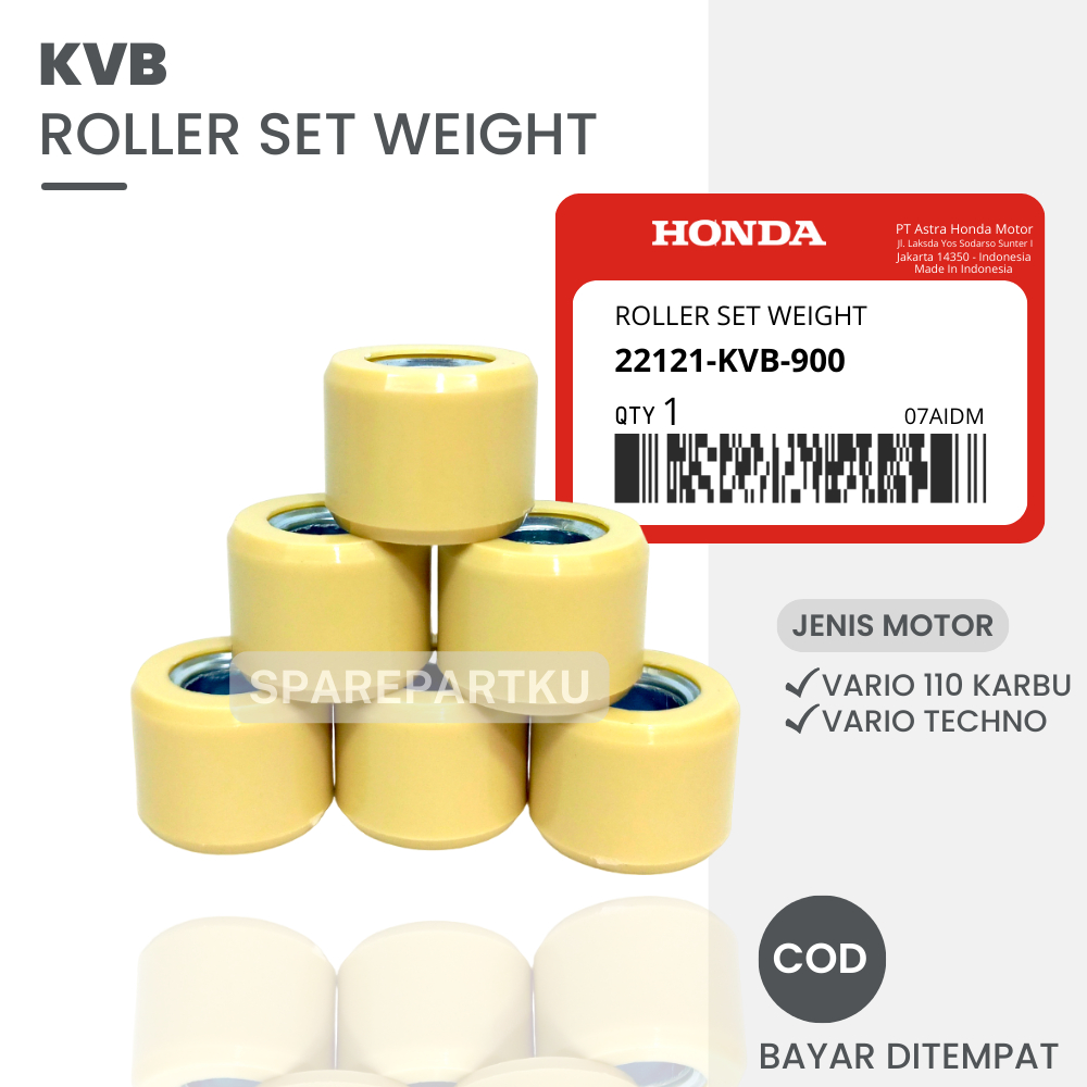 Jual KVB ROLLER SET VARIO KARBU / ROLLER VARIO 110 KARBU / BEAT FI ...