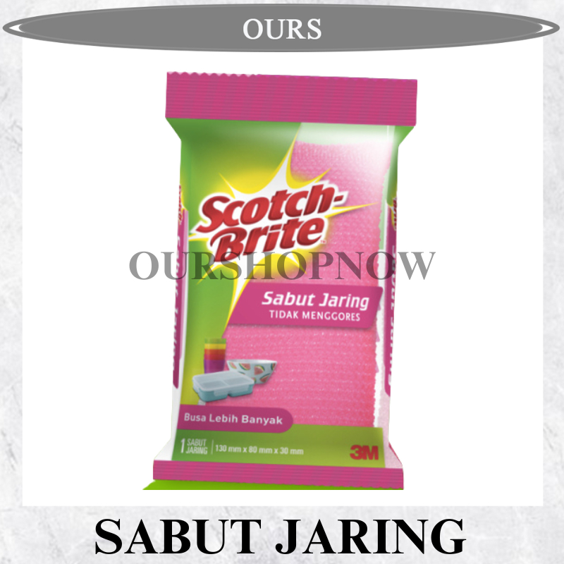 Jual Sabut jaring 3M Scotch Brite ID-T60 Sabut Cuci Alat Plastik ...