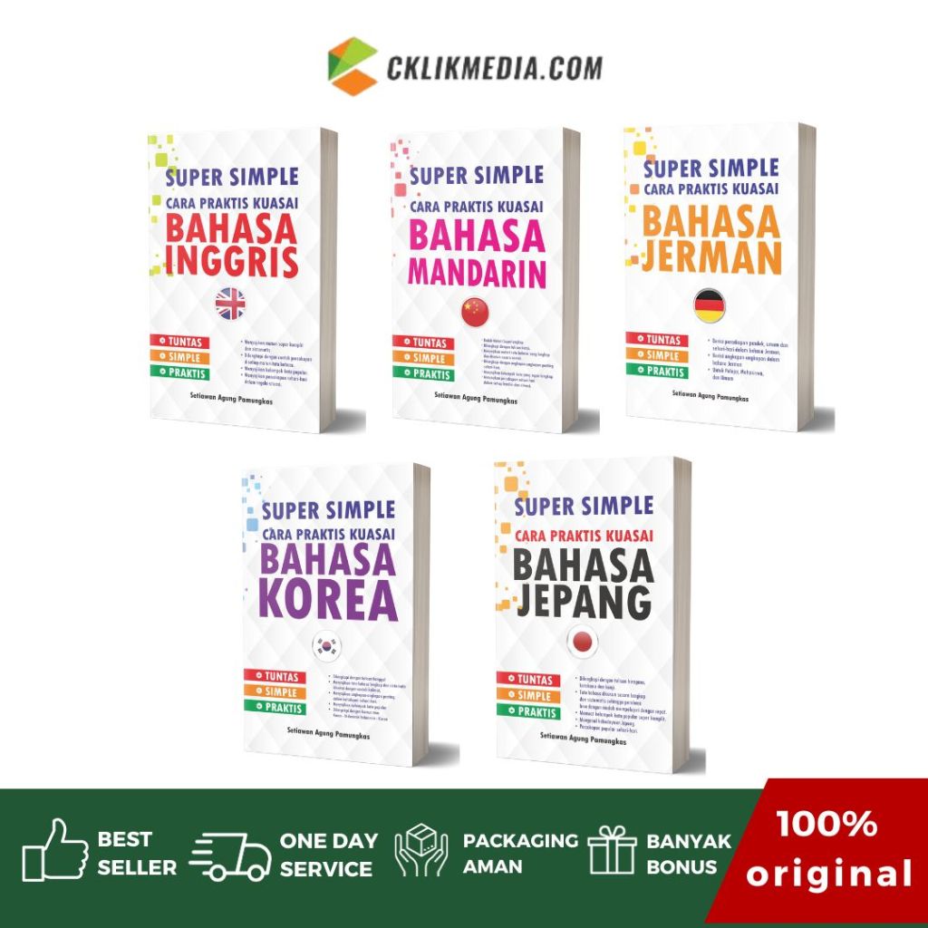 Jual CKLIK MEDIA - Buku Super Simple Cara Praktis Kuasai Bahasa ...