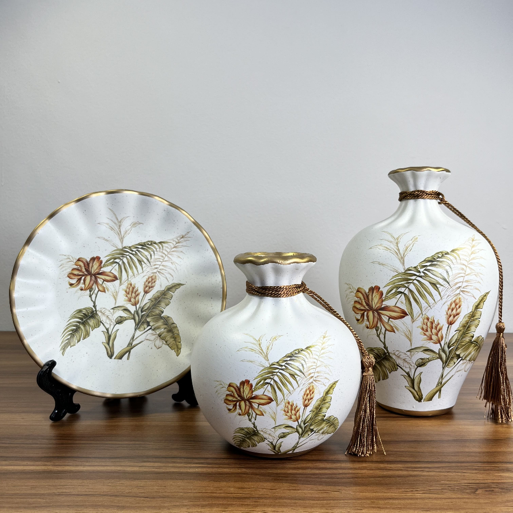 Jual Dekorasi Eropa Retro Set 3 PCS - Pajangan Hiasan 3IN1 Decor / Vas ...