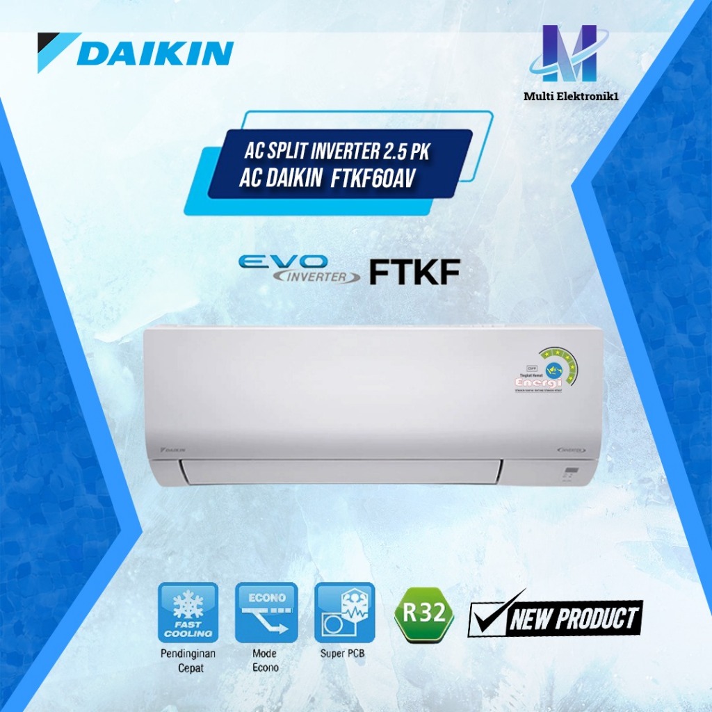 Jual AC DAIKIN EVO INVERTER 2.5 PK - FTKF 60 LOW WATT | Shopee Indonesia