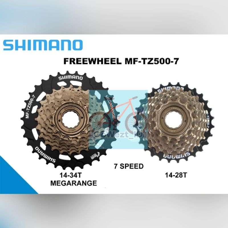 Jual Freewheel Gear Gir Belakang Sepeda 7 Speed Susun Drat Ulir SHIMANO ...