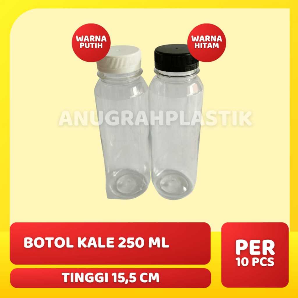 Jual Botol kale 250 ml BULAT per ball (isi 100 pcs) / Botol Bulat kale ...
