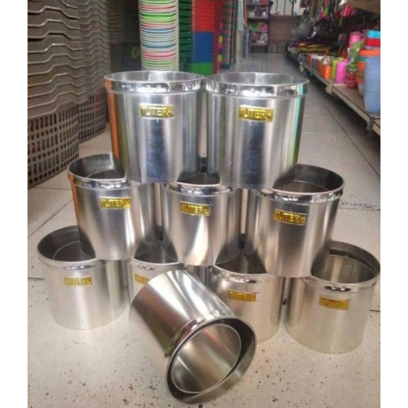 Jual ALAT TAKARAN BERAS / LITERAN BERAS STAINLESS 1 LITER DAN 1/2L ...