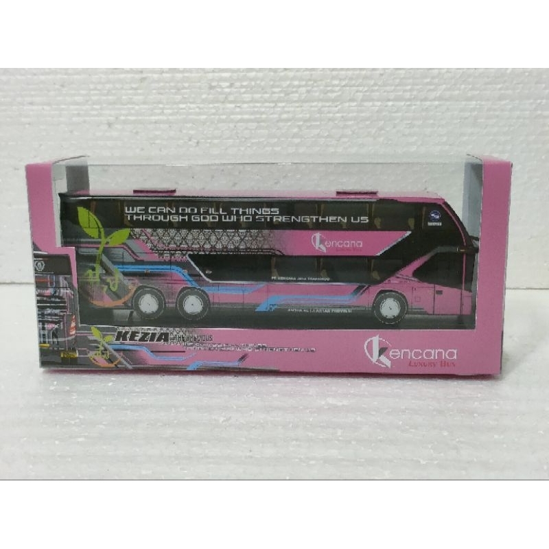 Jual MINIATUR BIS PAPERCRAFT BUS KENCANA TRANSPORT DOUBLE DECKER ...