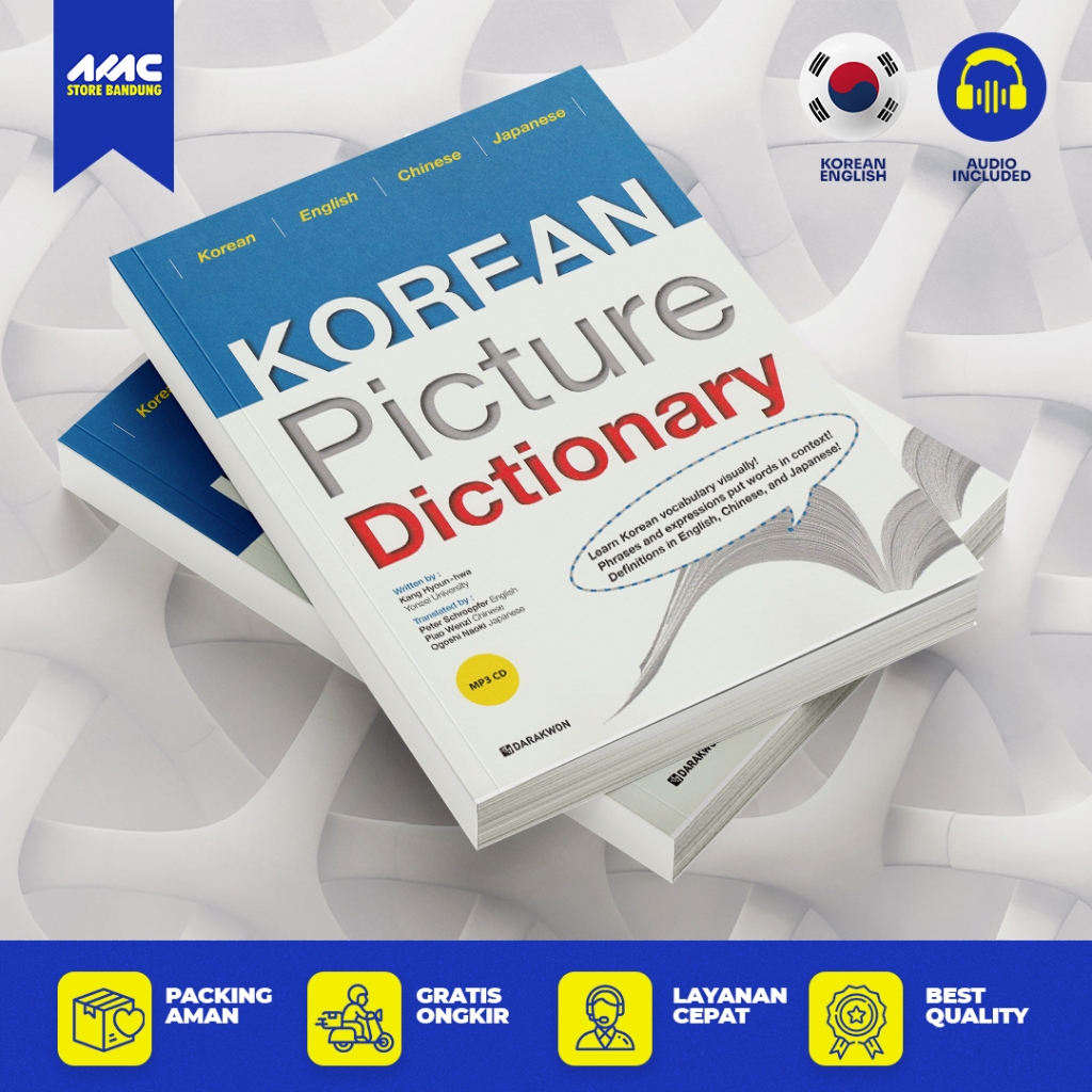 Jual Buku Belajar Bahasa Korea - Korean Picture Dictionary | Shopee ...