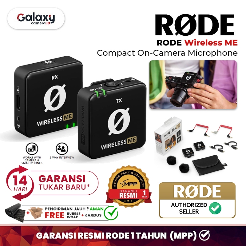 Jual RODE Wireless ME Microphone WirlessME Mic Compact Garansi Resmi ...