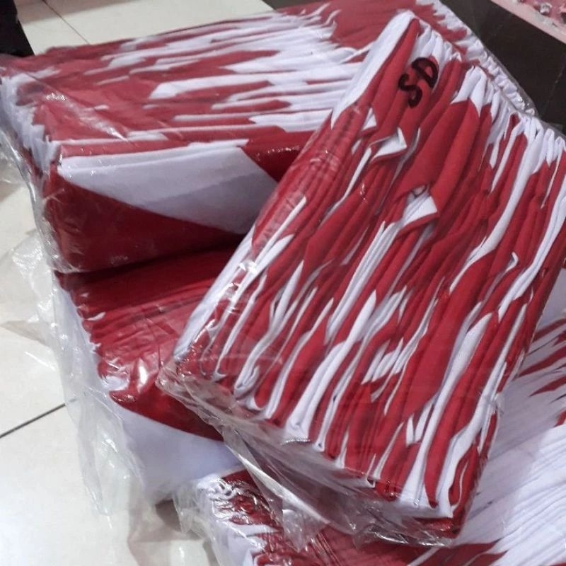 Jual hasduk/ kacu pramuka merah putih bahan kain halus | Shopee Indonesia