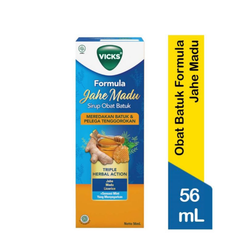 Jual Vicks Obat Batuk Formula Jahe madu 56Ml | Shopee Indonesia